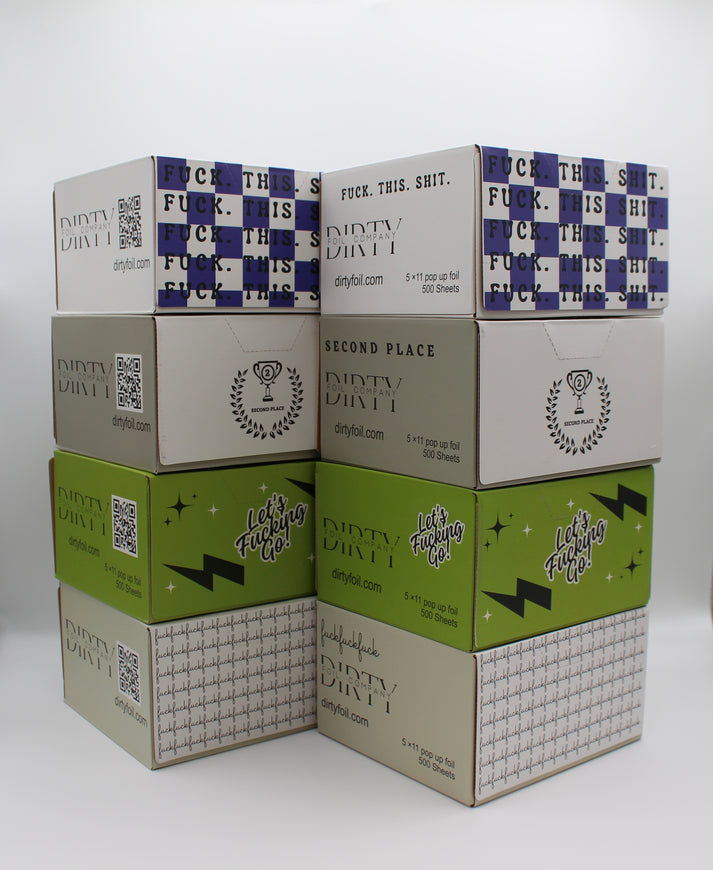 2 of Each Foil Design, 8 Box Package – Dirty Foil Company